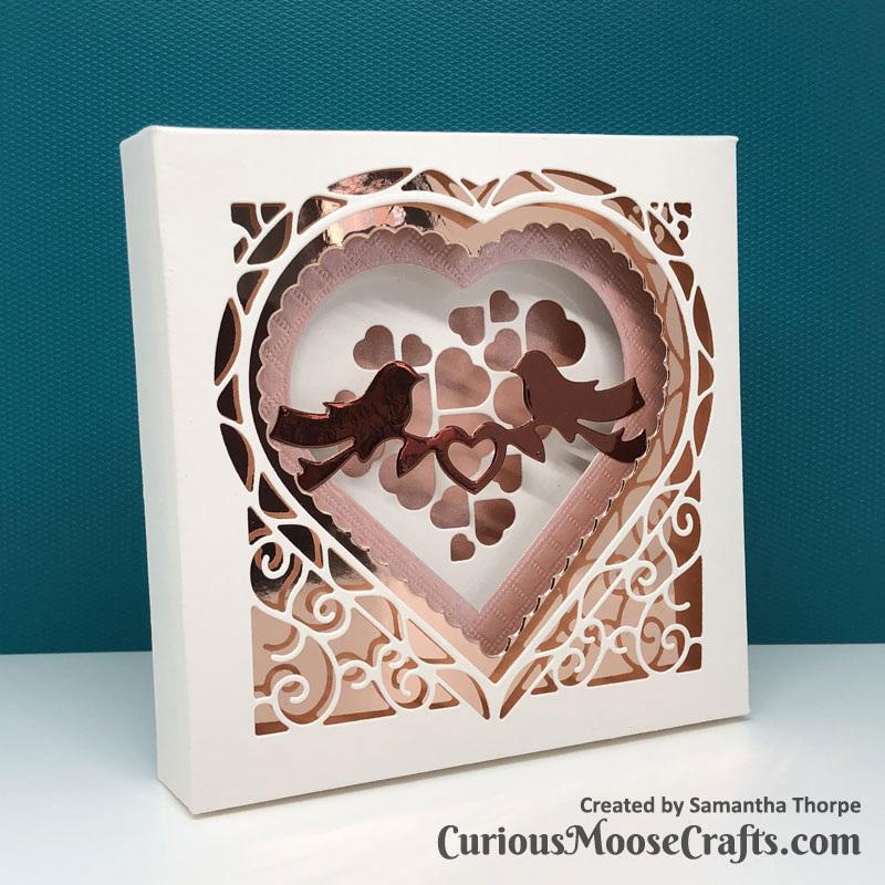 Wedding Shadow Box Card – Curious Moose Crafts