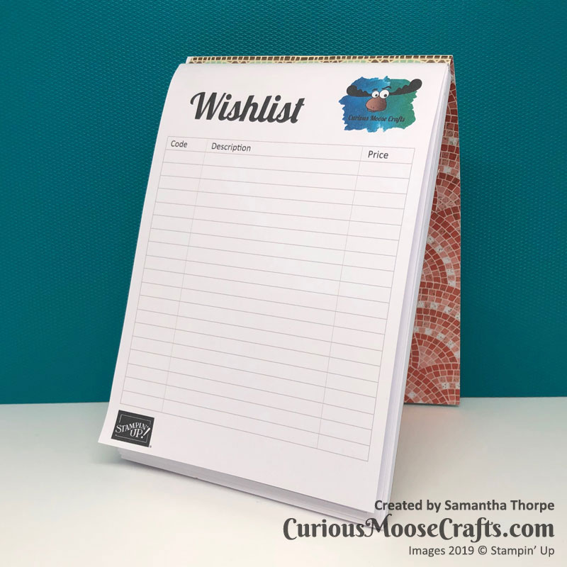 Wishlist Notepad Tutorial – Curious Moose Crafts