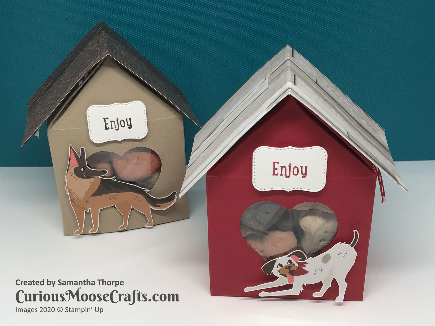 Dog House Treat Box with Instructions – Curious Moose Crafts