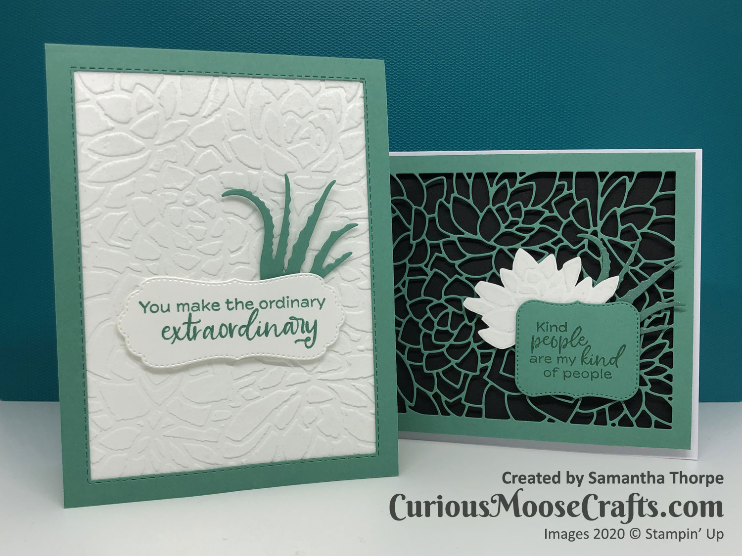 Paste Embossing with Simply Succulents – Curious Moose Crafts