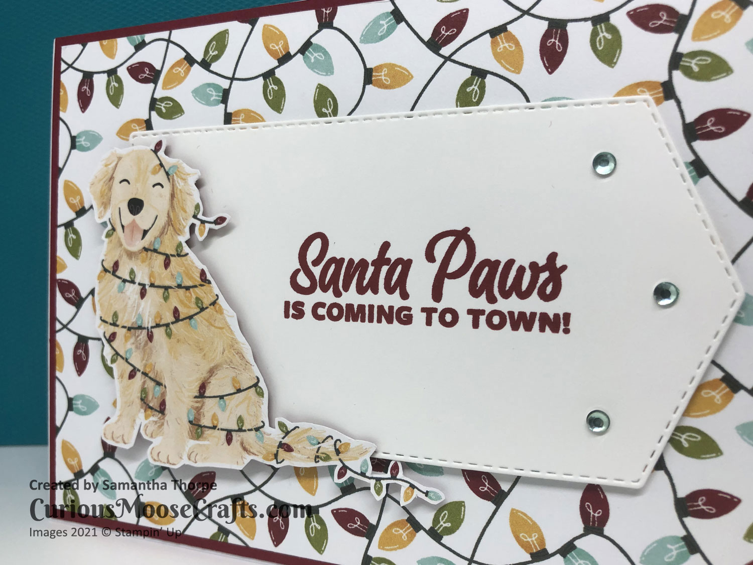 Santa Paws Happy Puppy Christmas Card – Curious Moose Crafts