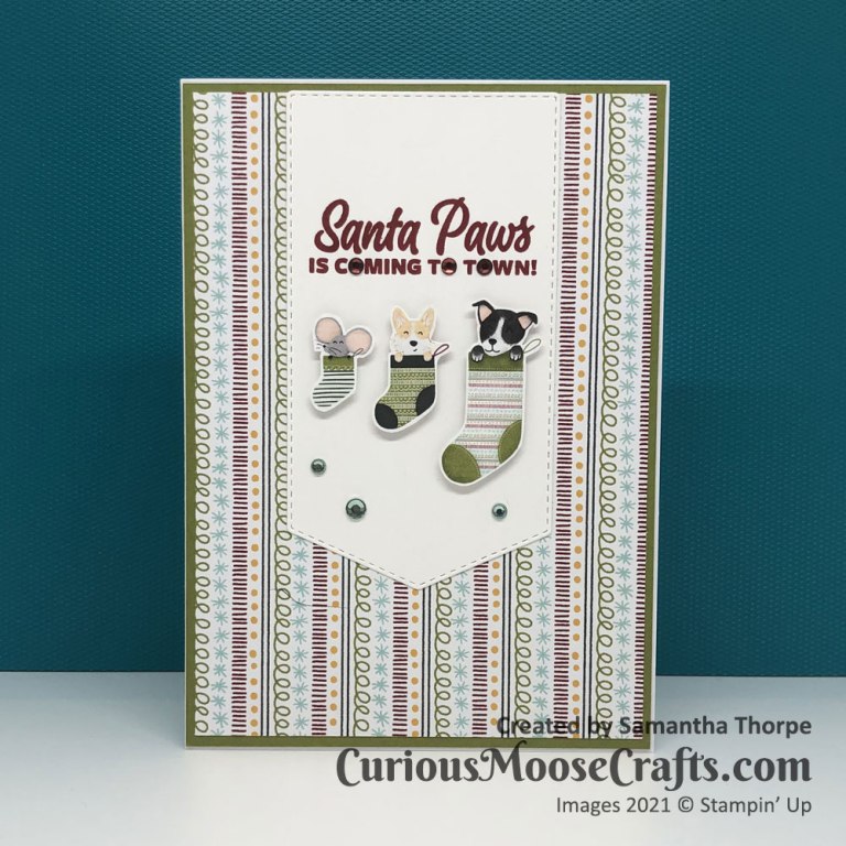Santa Paws Sweet Stockings Duo of Cards – Curious Moose Crafts