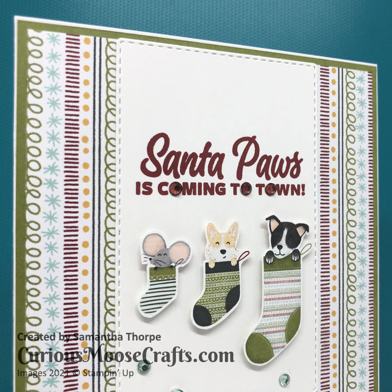 Santa Paws Sweet Stockings Duo of Cards – Curious Moose Crafts
