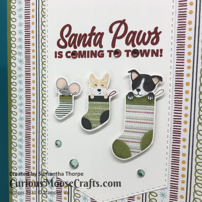Santa Paws Sweet Stockings Duo of Cards – Curious Moose Crafts