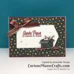 Santa Paws Ribbon Bow Final Cards – Curious Moose Crafts