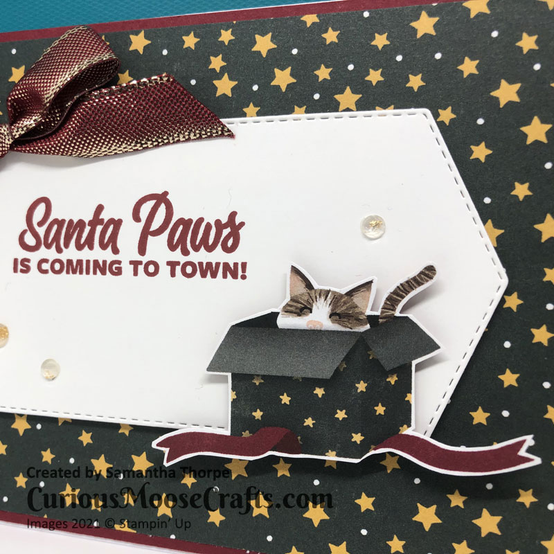 Santa Paws Ribbon Bow Final Cards – Curious Moose Crafts