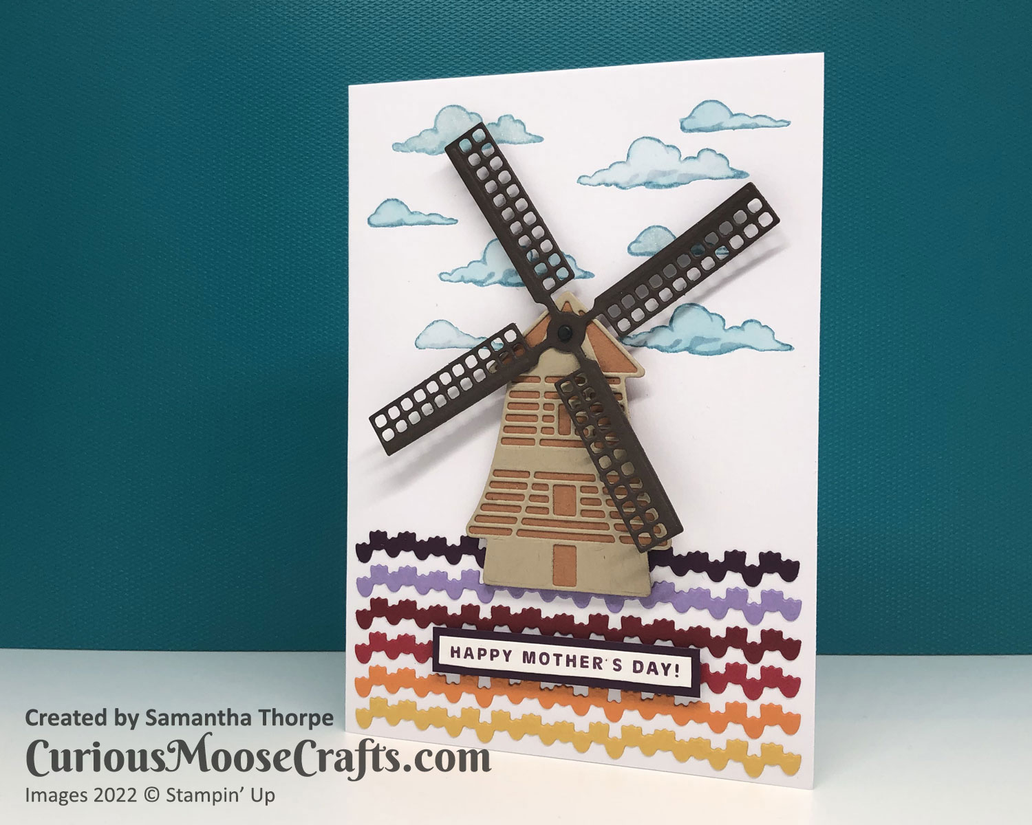 Mother’s Day Interactive Windmill Card – Curious Moose Crafts